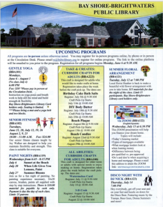 Newsletter – Bay Shore Brightwaters Public Library
